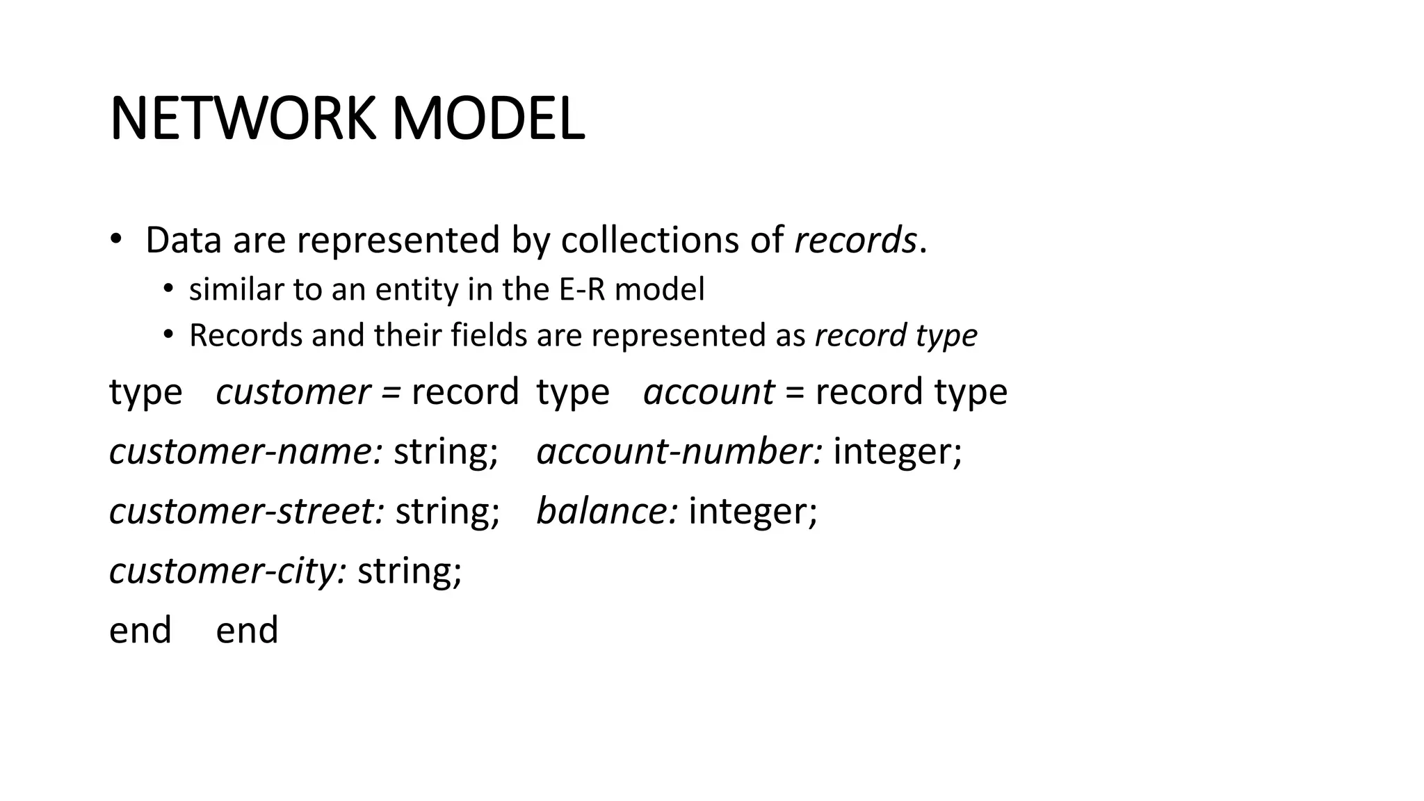 Data Model Presentation Unit I Bca Ipptx