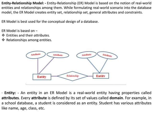 Data model and entity relationship | PPTX | Databases | Computer Software and Applications
