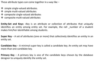 Data model and entity relationship | PPTX | Databases | Computer ...