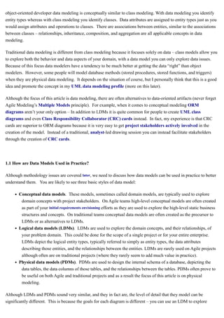Data modeling | PDF