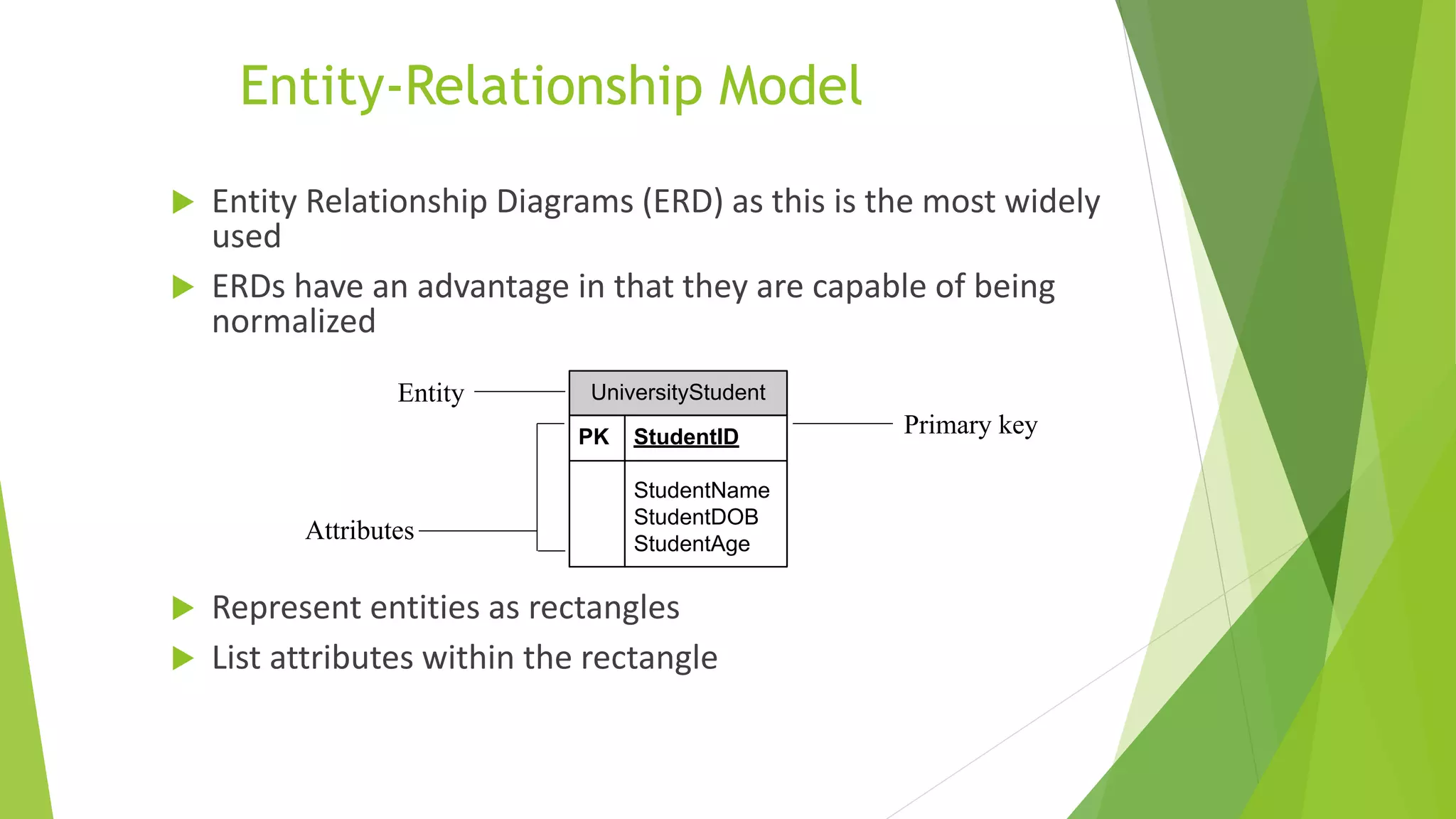 Data Modeling PPT | PPTX