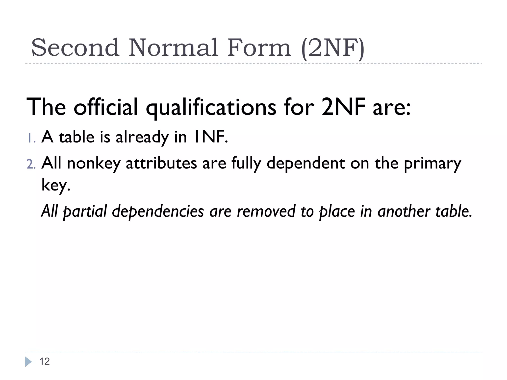 Database Normalization 1NF, 2NF, 3NF, BCNF, 4NF, 5NF | PPT