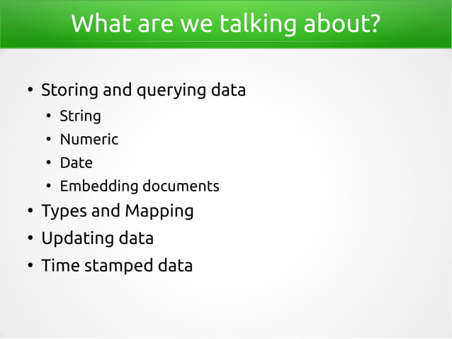 Data modeling for Elasticsearch | PPT