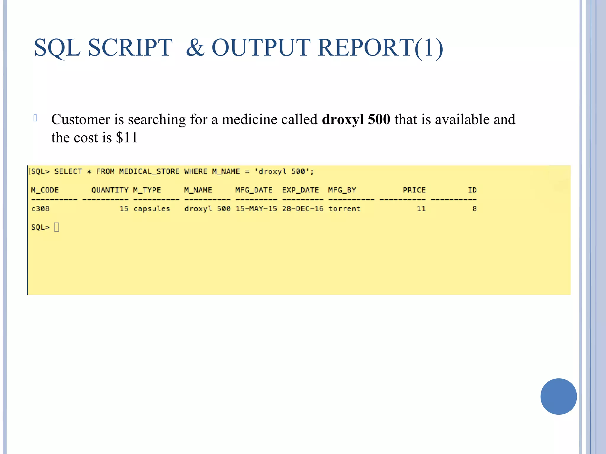 MEDICAL STORE MANAGEMENT SYSTEM | PPT