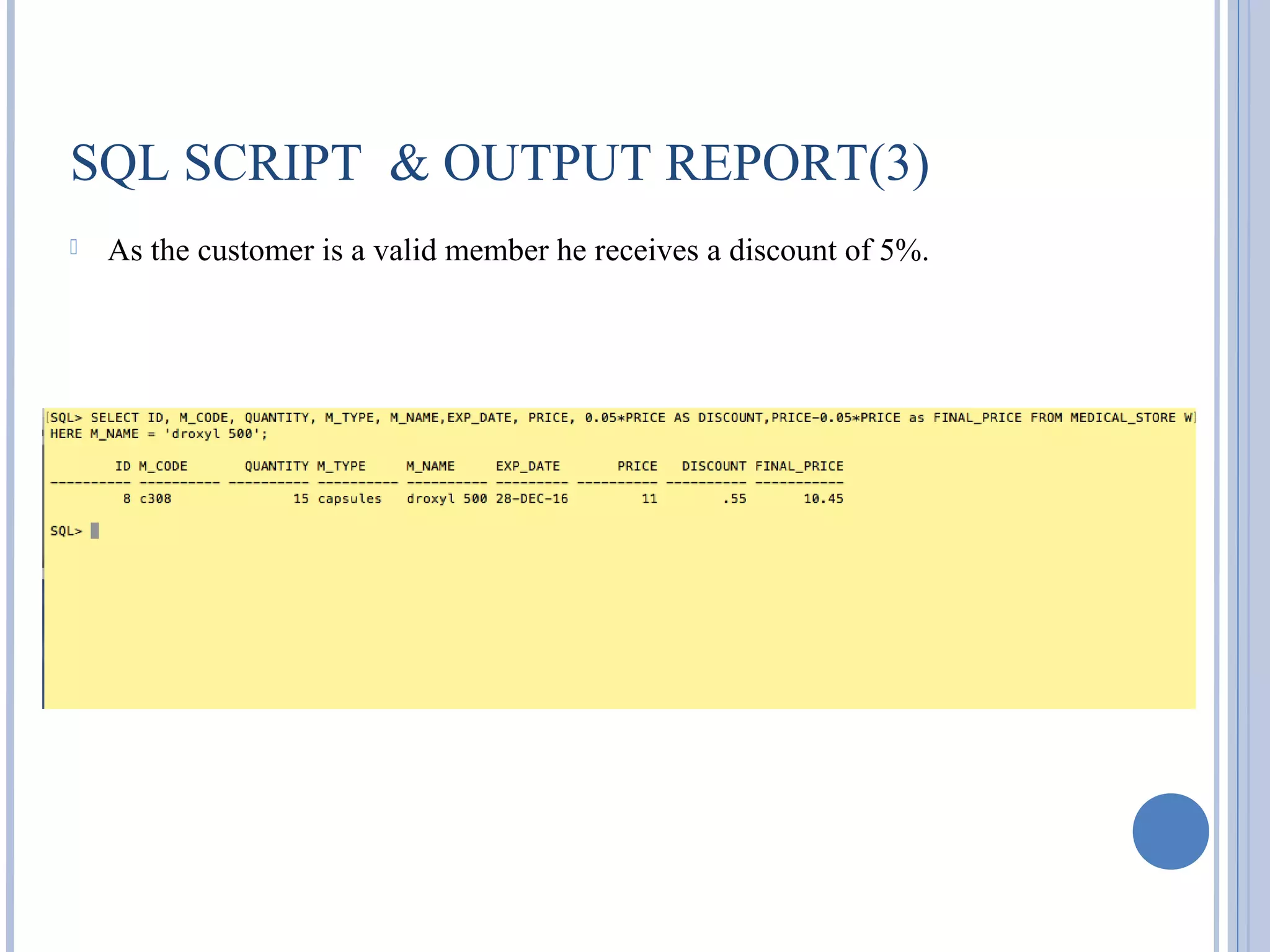 MEDICAL STORE MANAGEMENT SYSTEM | PPT