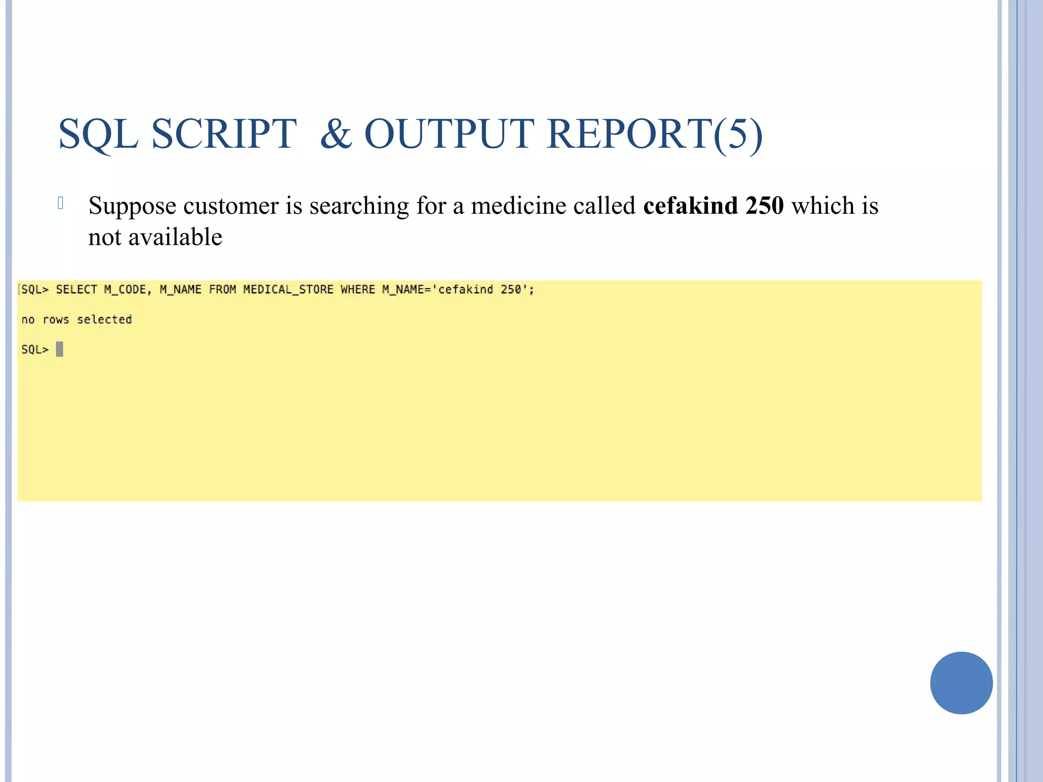MEDICAL STORE MANAGEMENT SYSTEM | PPT