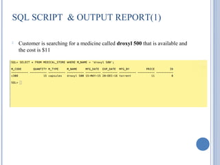 MEDICAL STORE MANAGEMENT SYSTEM | PPT