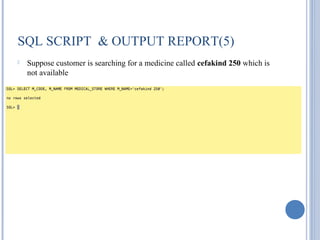 MEDICAL STORE MANAGEMENT SYSTEM | PPT