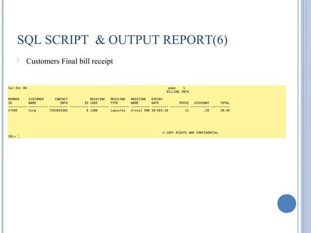 MEDICAL STORE MANAGEMENT SYSTEM | PPT | Databases | Computer Software ...