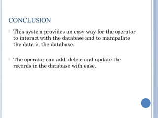 MEDICAL STORE MANAGEMENT SYSTEM | PPT