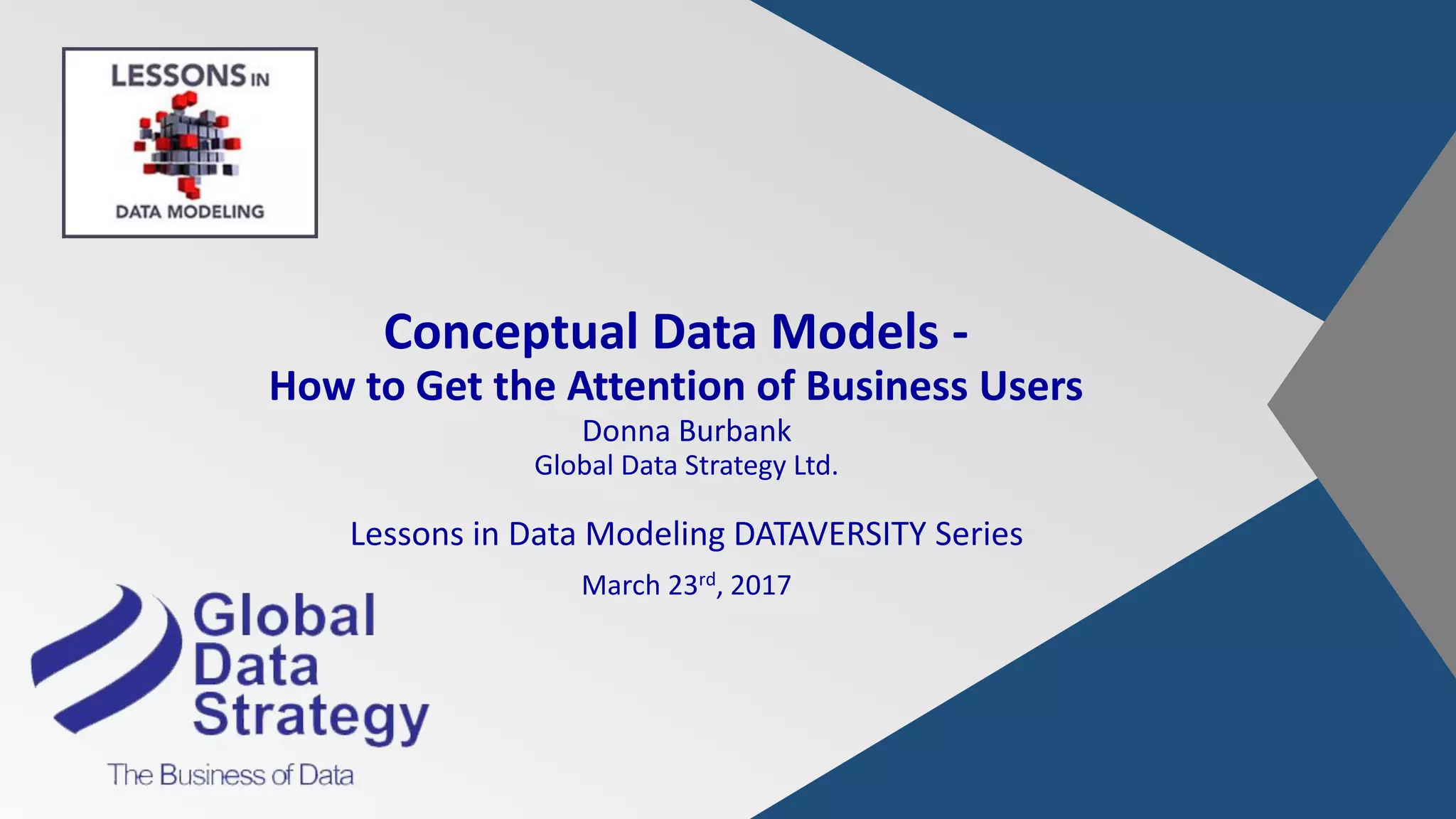 LDM Slides: Conceptual Data Models - How to Get the Attention of ...