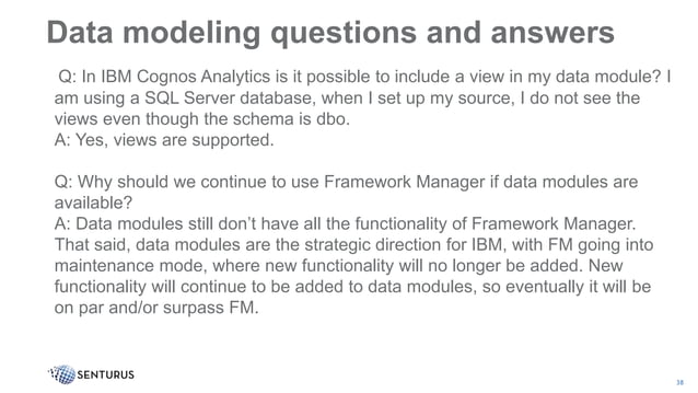 Data Modeling Comparison: Tableau, Cognos and Power BI | PPTX