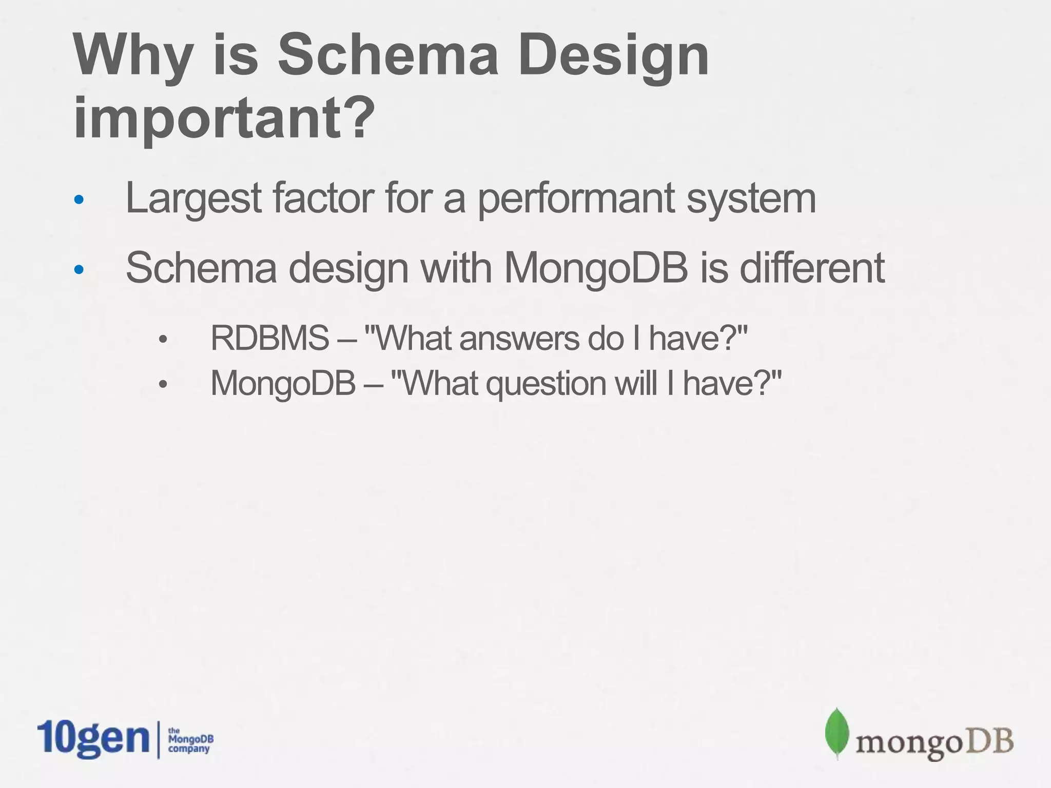MongoDB Schema Design: Four Real-World Examples | PPT MongoDB Schema Design: Four Real-World Examples | PPT