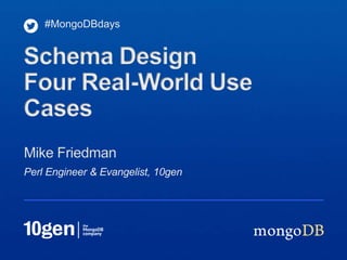 MongoDB Schema Design: Four Real-World Examples | PPT