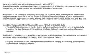Data Modeling for Integration of NoSQL with a Data Warehouse | PPT