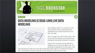 Big Challenges in Data Modeling: Data Modeling is Dead! Long Live Data ...