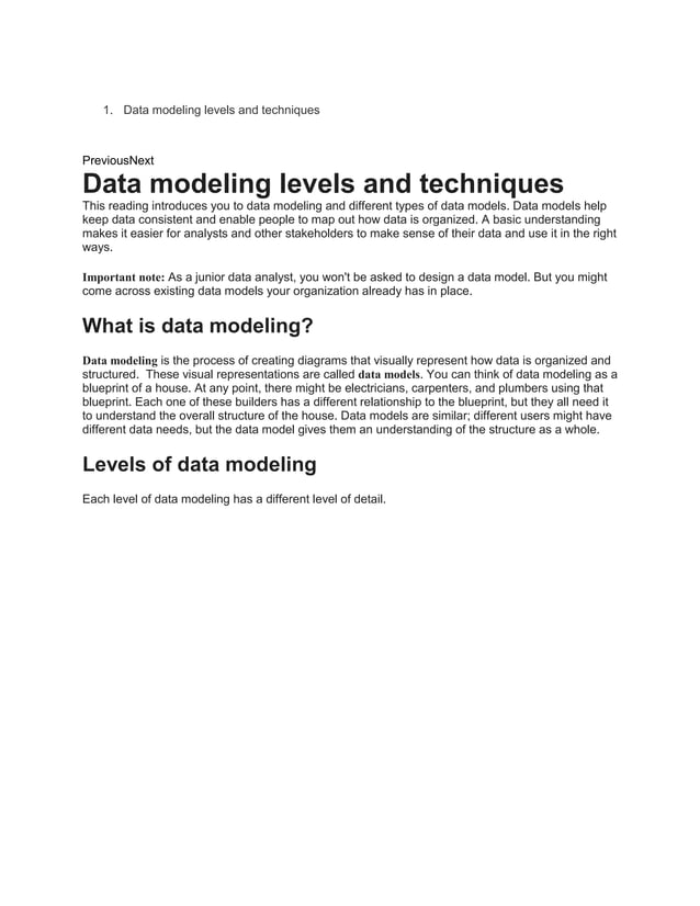 Data modeling levels and techniques.docx
