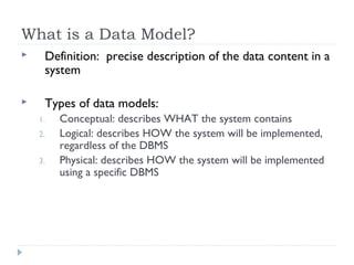 Data modelingpresentation | PPT