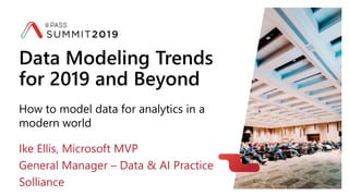 Data modeling trends for Analytics | PPT