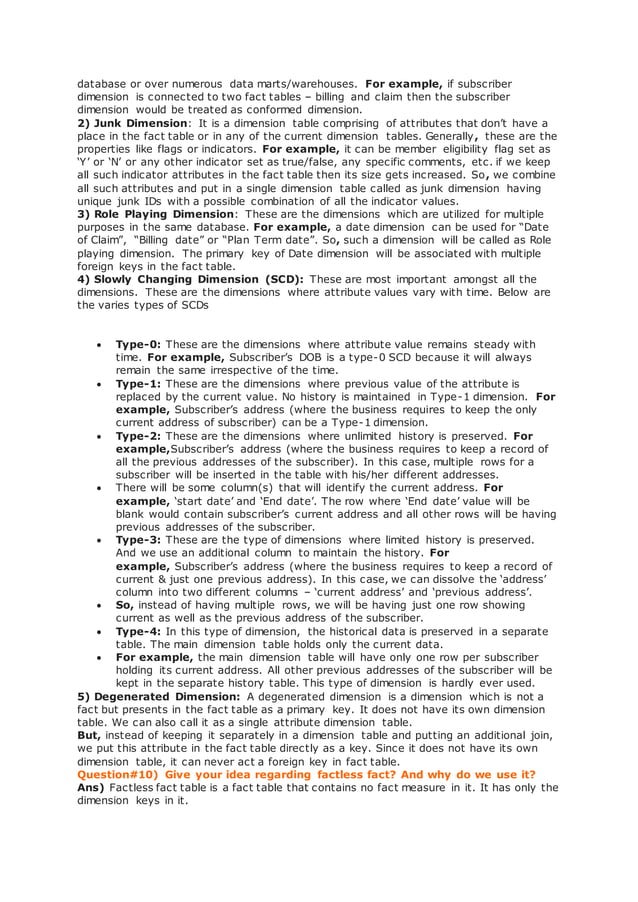 Data modelling interview question | DOCX | Databases | Computer Software and Applications