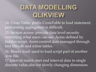 Data modelling qlik view | PPTX | Databases | Computer Software and ...