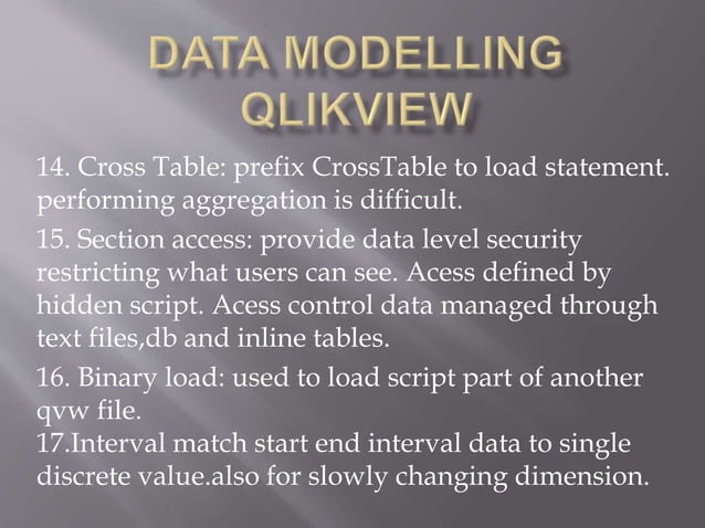 Data modelling qlik view | PPTX | Databases | Computer Software and Applications