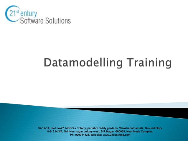 Datamodelling training | PPTX