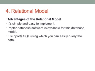 DATA MODEL Power point presentation for dbms | PPT