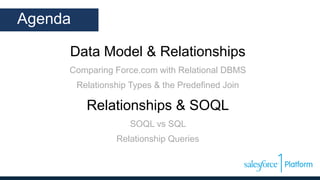 Salesforce1 Platform: Data Model, Relationships and Queries Webinar | PPT