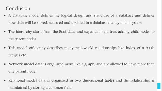 Data models | PPT