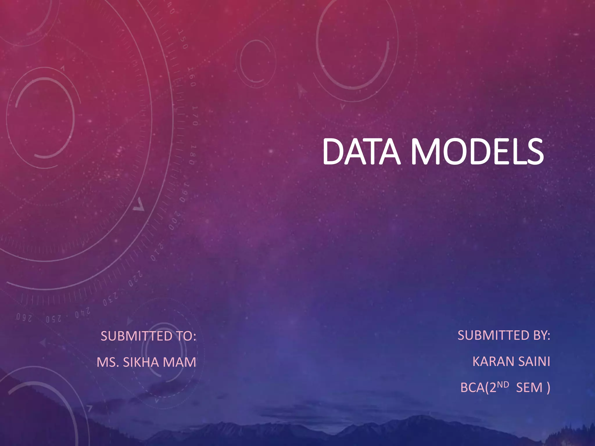 Data models | PPTX