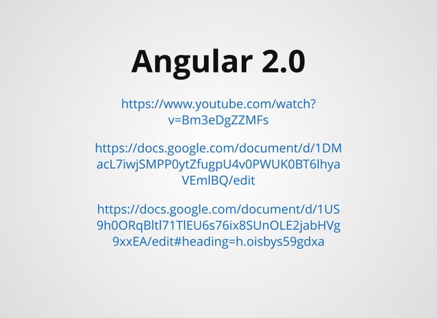 Data models in Angular 1 & 2 | PPT