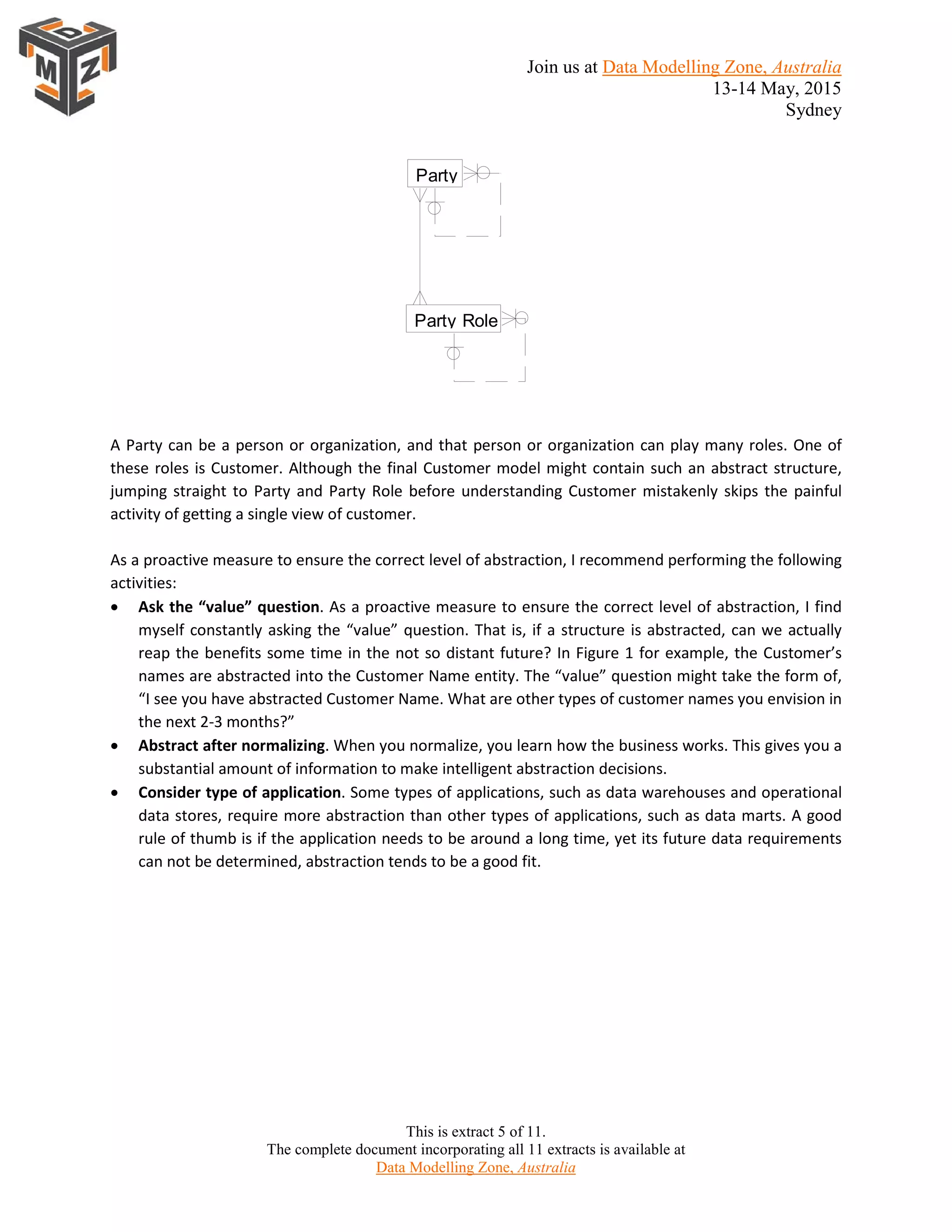 Data model scorecard (Article 5 of 11) | PDF