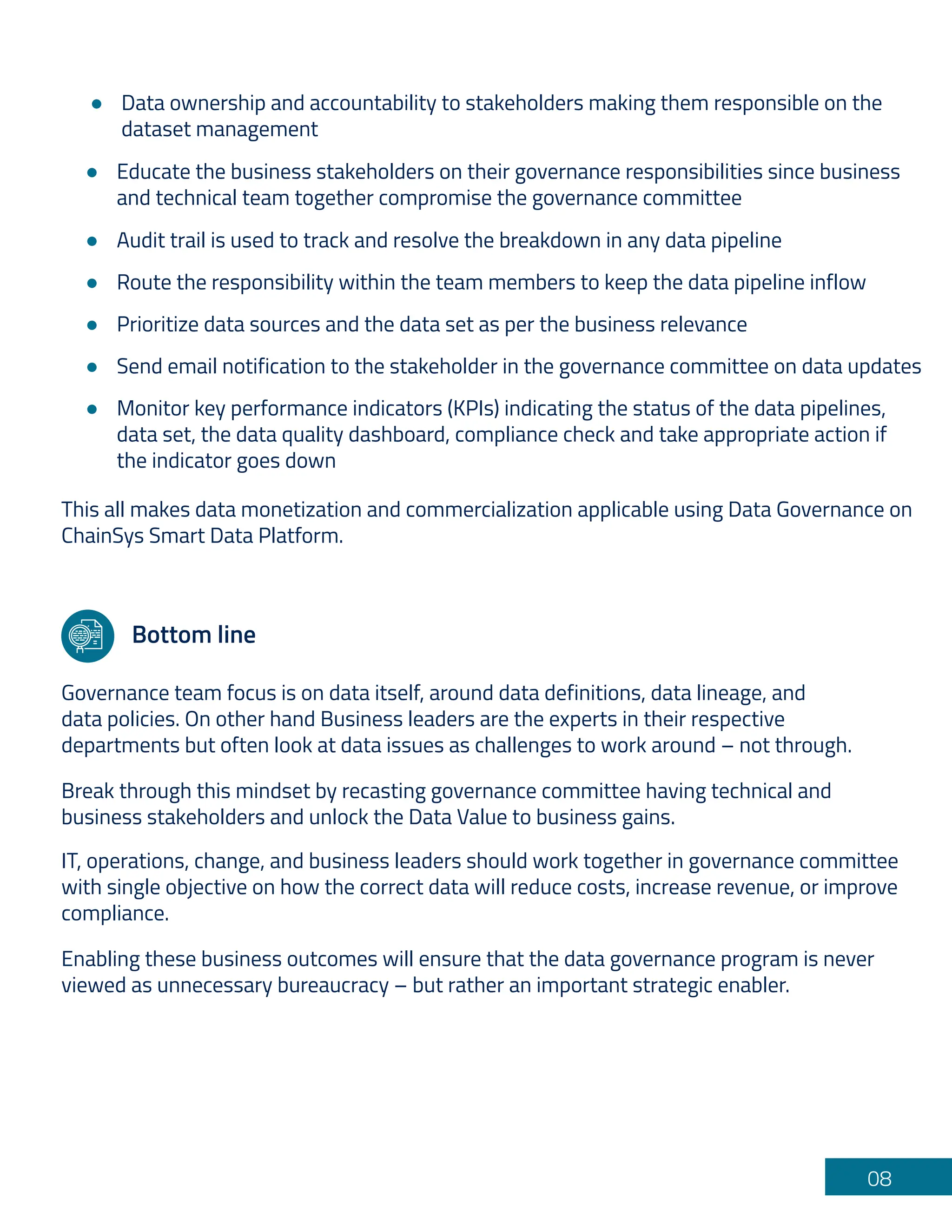 Data Monetization Through Governance Overview | PDF