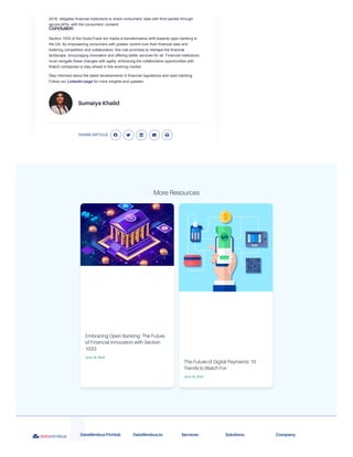 Embracing Open Banking: The Future of Financial Innovation with Section ...