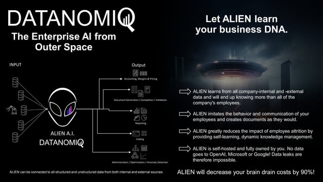 DATANOMIQ ALIEN AI - Automate your Business with AI | PDF