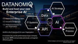 DATANOMIQ ALIEN AI - Automate your Business with AI | PDF