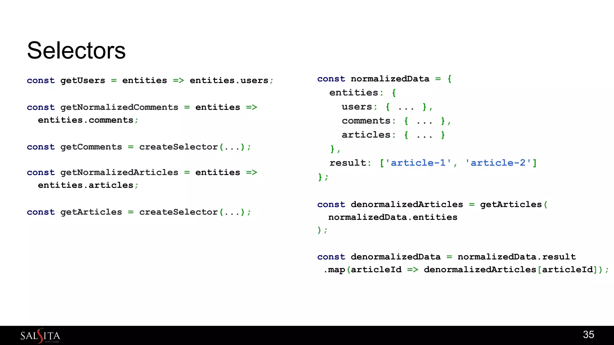 Data normalization & memoized denormalization | PPT