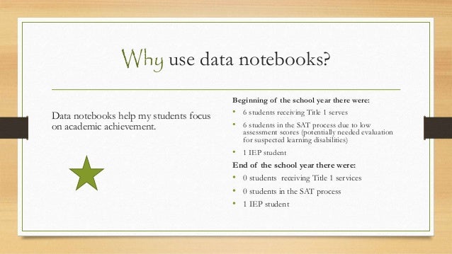 Data notebooks