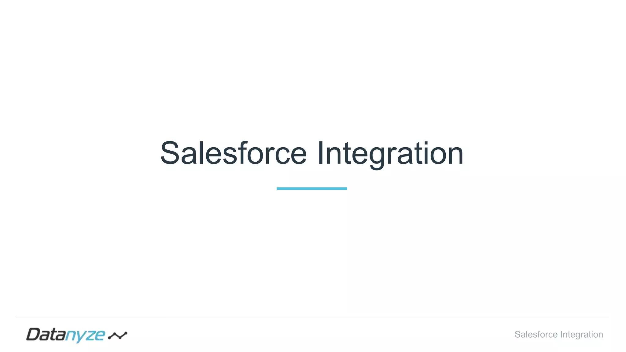 Datanyze Salesforce Integration | PPTX | Technology & Computing