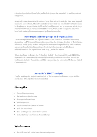 Data of the australian ICT market - Australia ict industry 2015 | PDF