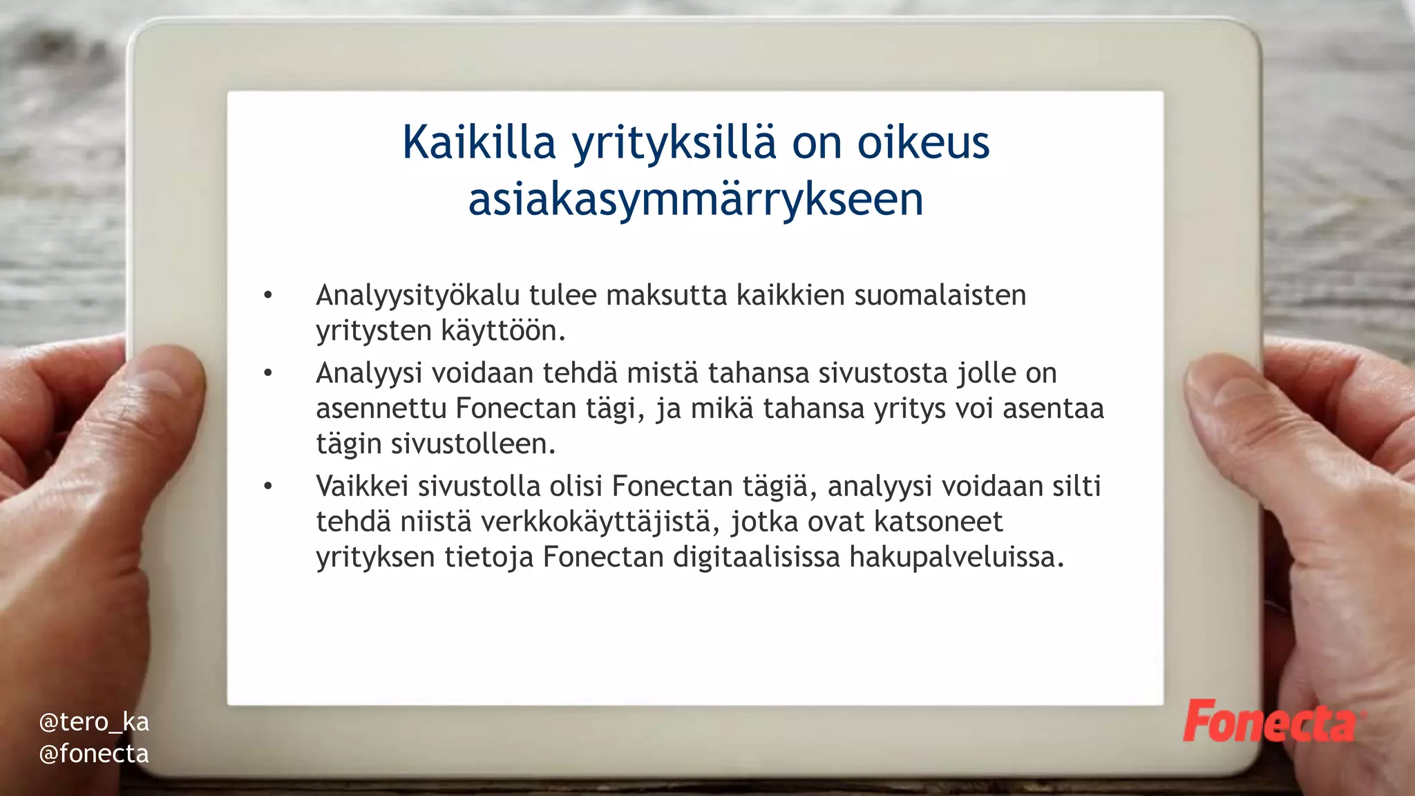 Dataohjattu markkinointi #futurecustomer17 | PPTX