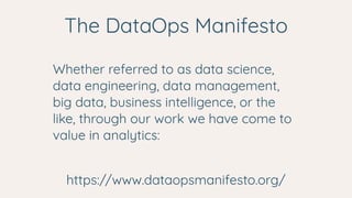 Measuring Data Quality with DataOps | PPT