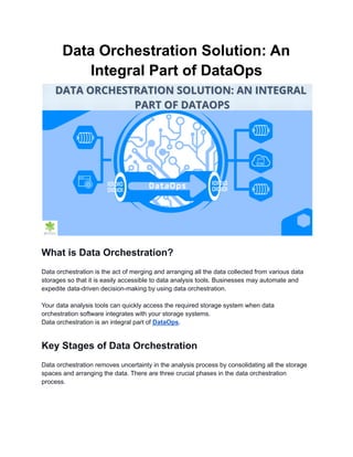 Data Orchestration Solution: An Integral Part of DataOps | PDF ...