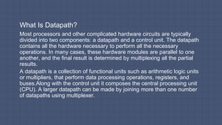 Datapath design | PPTX