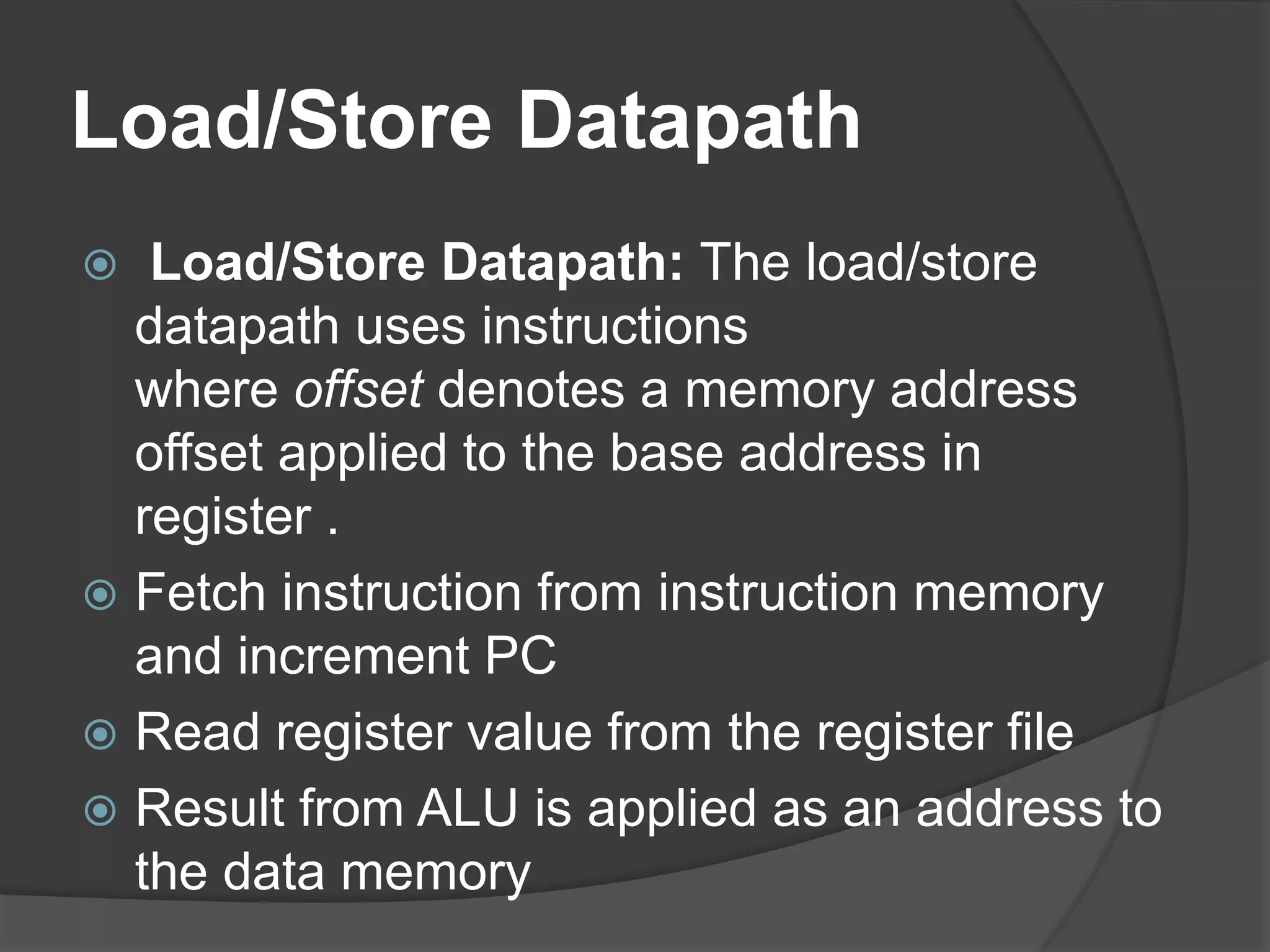 Datapath Design of Computer Architecture | PPTX