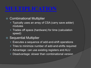 Datapath Design of Computer Architecture | PPTX