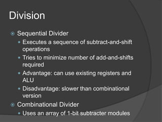 Datapath Design of Computer Architecture | PPTX