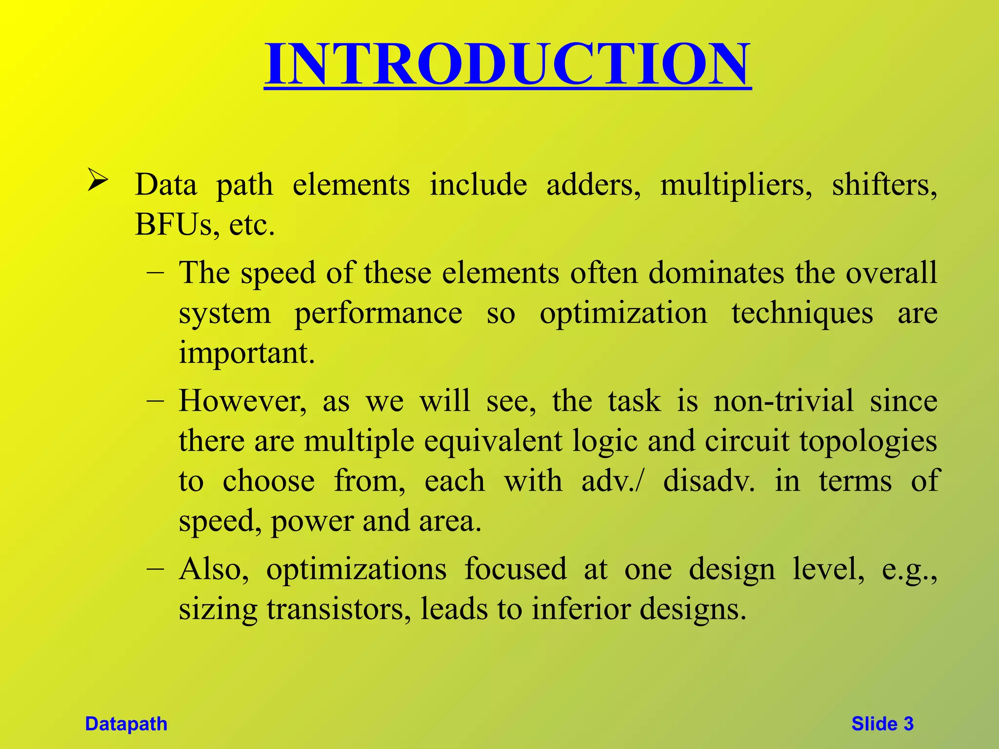 Datapath subsystem multiplication | PPT