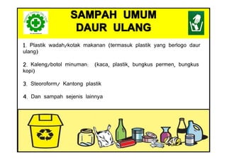 Data pemisah sampah